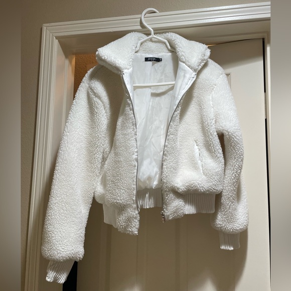 Nasty Gal | Jackets & Coats | New Fuzzy White Jacket | Poshmark
